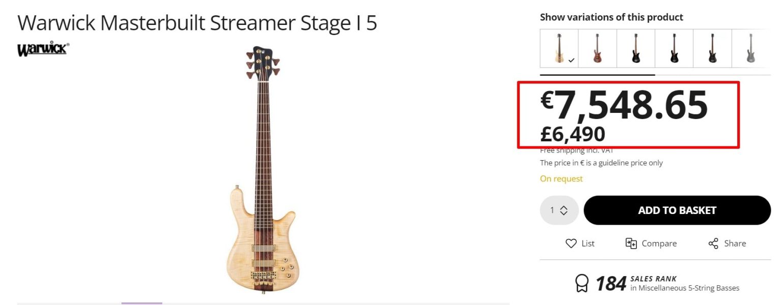 Warwick bass guitars, short story of the manufacturer